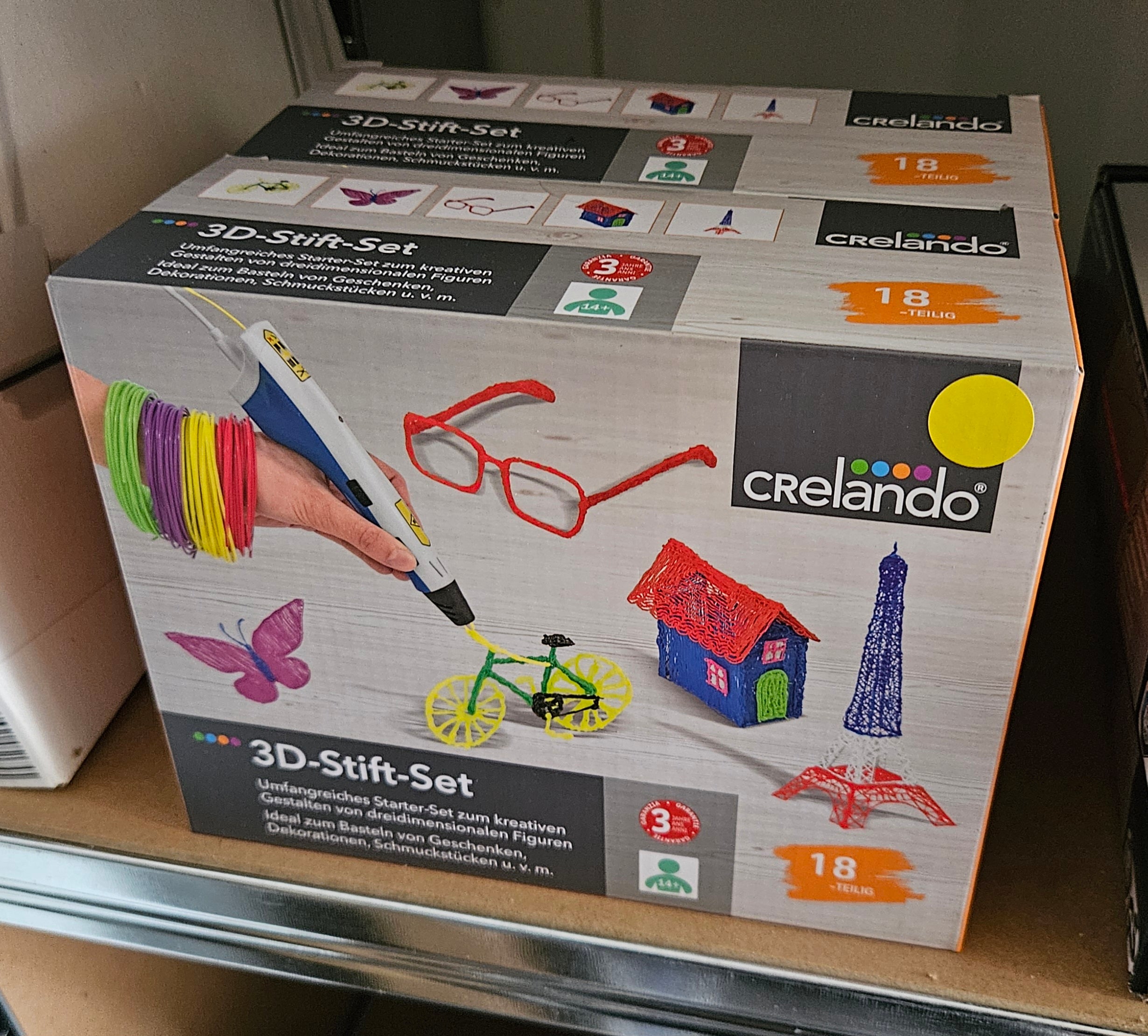 Crelando 3D-Stift-Set 3D-Drucker 18-teilig – Camper-Forum-Münsterland